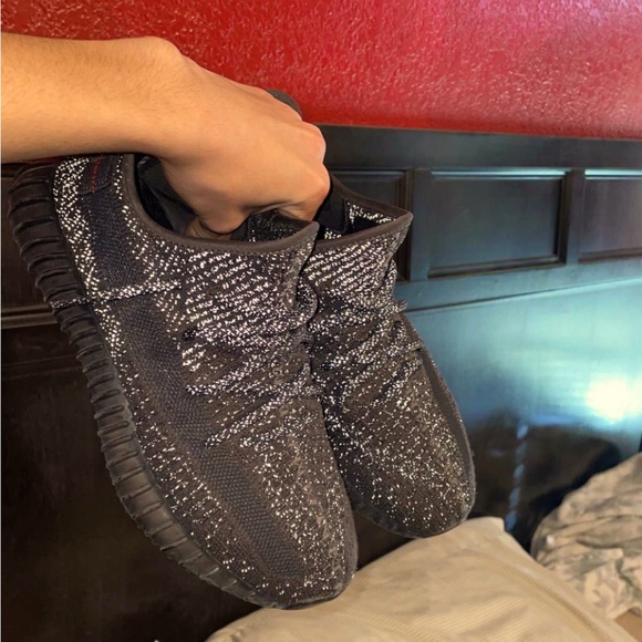 adidas | Shoes | Yeezy 35 Boost V2 Black Reflective Used | Poshmark